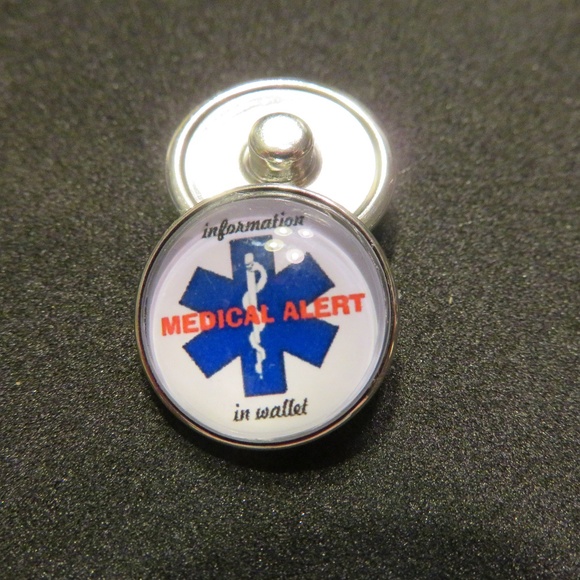 Jewelry | Medical Alert Snap For All Findings In Closet | Poshmark